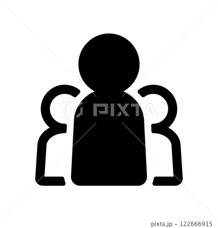 三人の人物のアイコンイラストのイラスト素材 [122666915] - PIXTA