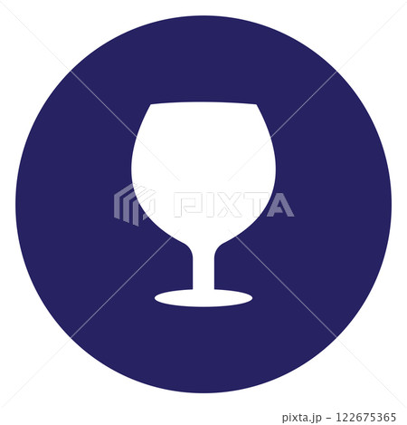 glass icon simple designのイラスト素材 [122675365] - PIXTA