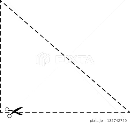 Cutting scissors geometricのイラスト素材 [122742730] - PIXTA