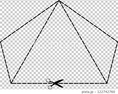 Cutting scissors geometricのイラスト素材 [122742760] - PIXTA