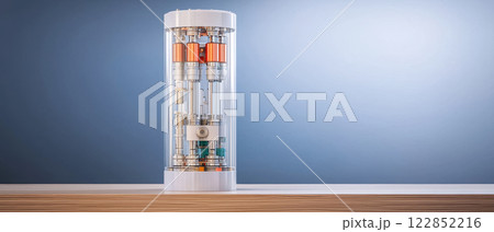 Cross sectional view of hydrocracking reactor...のイラスト素材 [122852216] - PIXTA