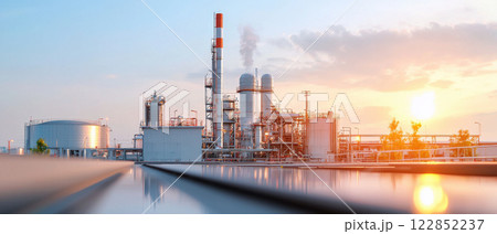 Digital twin model of refinery with...のイラスト素材 [122852237] - PIXTA