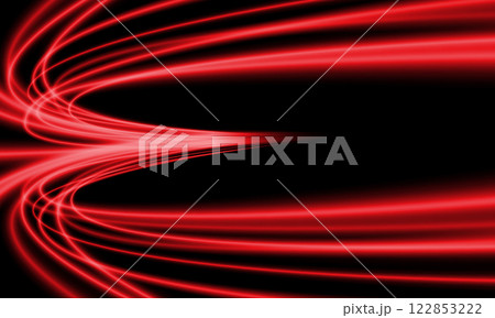 Abstract red light fast speed curve dynamic...のイラスト素材 [122853222] - PIXTA