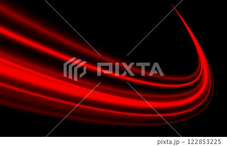 Abstract red light fast speed curve dynamic...のイラスト素材 [122853225] - PIXTA