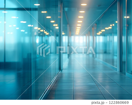 Beautiful architecture design of corridor hall...のイラスト素材 [122860669 ...