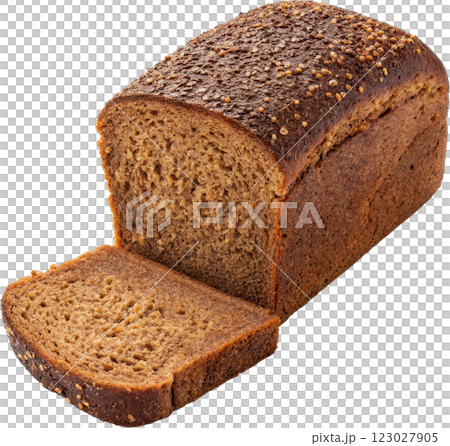 Hearty Rye Bread Loaf with Crisp Crust and...のイラスト素材 [123027905] - PIXTA