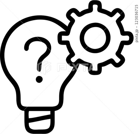 Problem solving in outline icon style,...のイラスト素材 [123036715] - PIXTA