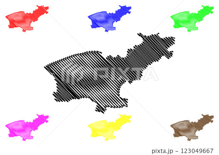 South Ribble Non-metropolitan district, Borough...のイラスト素材 [123049667 ...