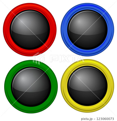 Colorful Circular Buttons Illustrationのイラスト素材 [123060073] - PIXTA