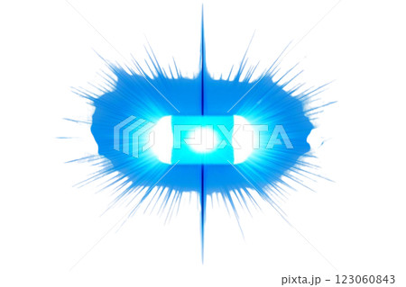 PNG An isolated blue blink light effect...のイラスト素材 [123060843] - PIXTA