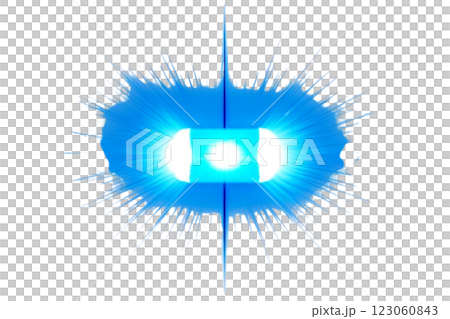 PNG An isolated blue blink light effect...のイラスト素材 [123060843] - PIXTA