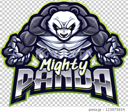 Mighty panda esport mascot-插圖素材 [123075654] - PIXTA圖庫