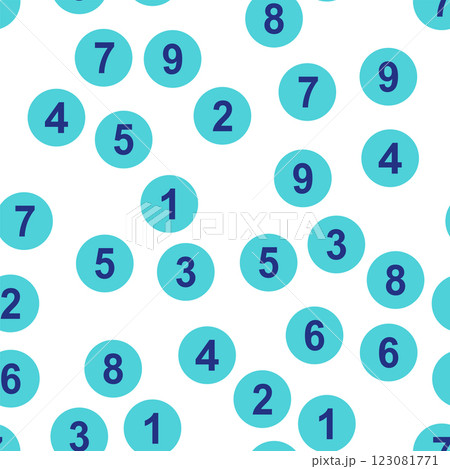 Seamless pattern with beautiful numbers....のイラスト素材 [123081771] - PIXTA
