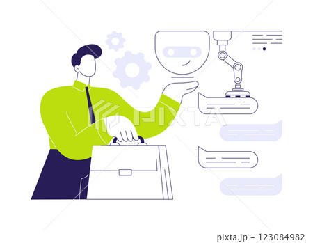 Virtual Assistant abstract concept vector...のイラスト素材 [123084982] - PIXTA
