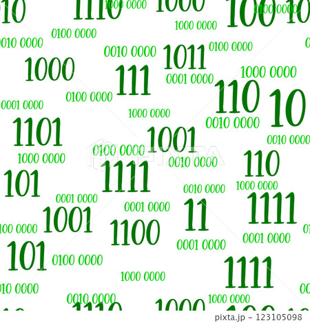 Decimal code Seamless pattern. Programming...のイラスト素材 [123105098] - PIXTA