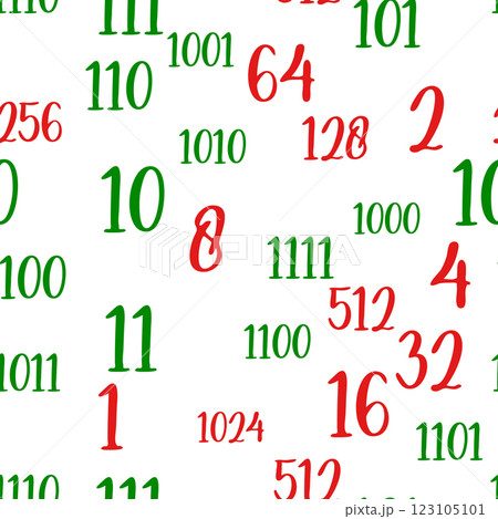 Decimal code Seamless pattern. Programming...のイラスト素材 [123105101] - PIXTA