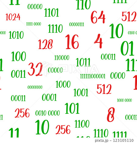 Decimal code Seamless pattern. Programming...のイラスト素材 [123105110] - PIXTA