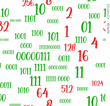 Decimal code Seamless pattern. Programming...のイラスト素材 [123105112] - PIXTA