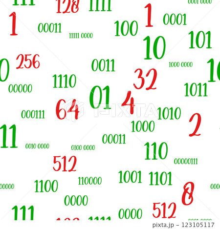 Decimal code Seamless pattern. Programming...のイラスト素材 [123105117] - PIXTA