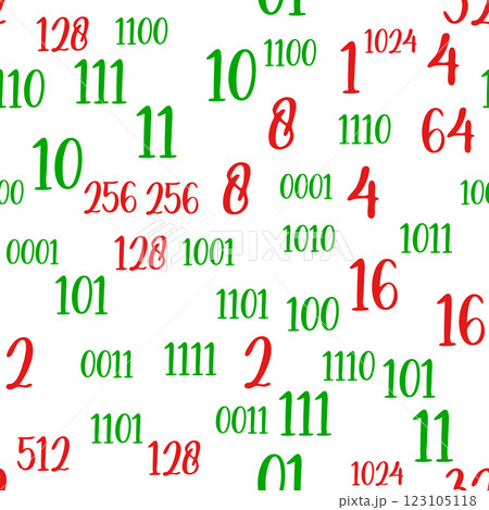 Decimal code Seamless pattern. Programming...のイラスト素材 [123105118] - PIXTA