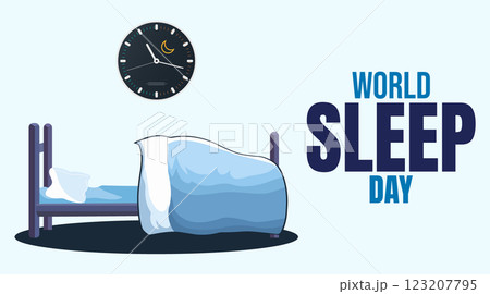 World Sleep Day Awareness Banner, Promote...のイラスト素材 [123207795] - PIXTA