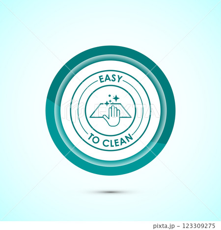Easy cleaning icon design illustration. Clean...のイラスト素材 [123309275] - PIXTA