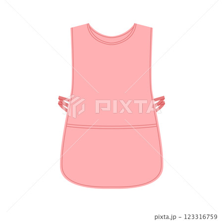 Apron Cobbler Slipover Smock technical fashion...のイラスト素材 [123316759 ...