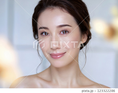 ミドル女性のビューティーポートレート Generative AI のイラスト素材 [123322286] - PIXTA