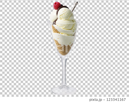 Ice Cream Sundae Glasses - Tall glasses, often...のイラスト素材 [123341167 ...