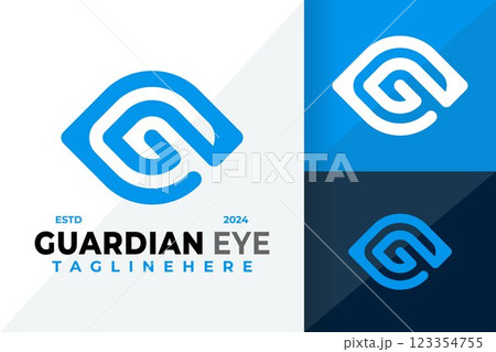 G Eye Symbol Logo Icon Vector Design Illustrationのイラスト素材 [123354755 ...