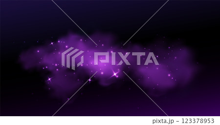 Sparkly purple smoke cloud or fogのイラスト素材 [123378953] - PIXTA