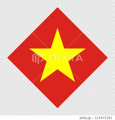 Vietnam rhombus flag. Vector illustration.のイラスト素材 [123475161] - PIXTA