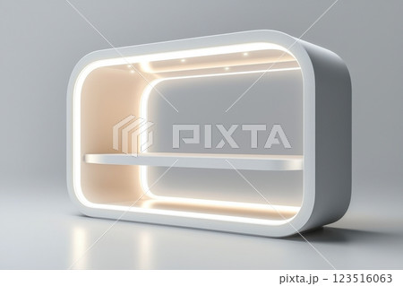 Innovative modern display shelf concept...のイラスト素材 [123516063] - PIXTA