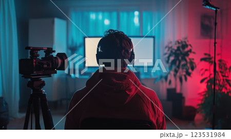 Cinematic Lighting and Setup in a Content...のイラスト素材 [123531984] - PIXTA