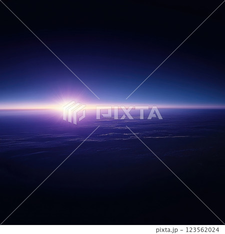 Vibrant Animated Sun Rays Dance Across the Sky...のイラスト素材 [123562024 ...