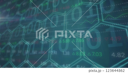 Image of binary coding financial data...のイラスト素材 [123644862] - PIXTA