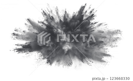 Light gray dust powder explosion transparent...のイラスト素材 [123668330] - PIXTA