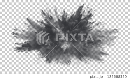 Light gray dust powder explosion transparent...のイラスト素材 [123668330] - PIXTA