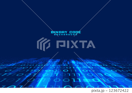 data stream digital binary code background designのイラスト素材 [123672422] - PIXTA