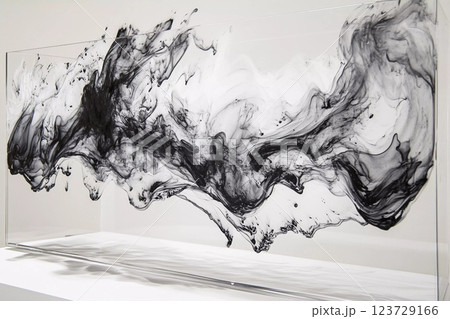 Abstract black and white art formation...のイラスト素材 [123729166] - PIXTA