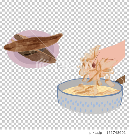 鰹節のイラストのイラスト素材 [123748691] - PIXTA
