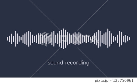 Frequency audio wave symbolのイラスト素材 [123750961] - PIXTA