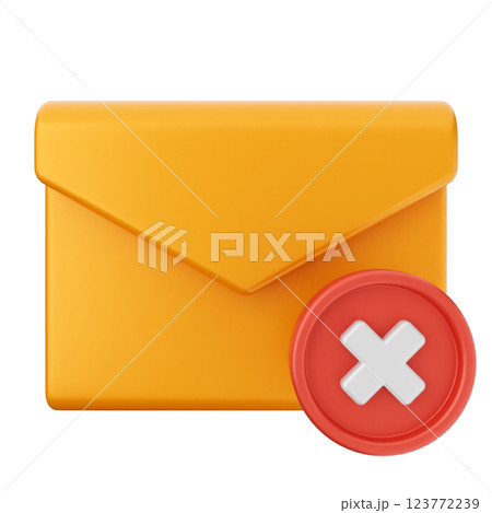 3d mail email message failのイラスト素材 [123772239] - PIXTA