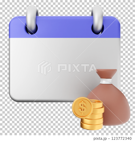 3d finance business calendar profitのイラスト素材 [123772340] - PIXTA
