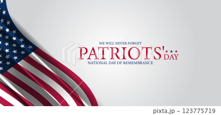 Honoring Heroes Patriots Day National Remembranceのイラスト素材 [123775719 ...