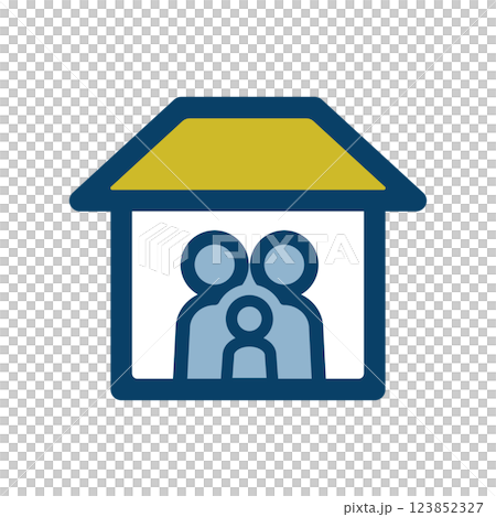 三人家族のアイコンイラストのイラスト素材 [123852327] - PIXTA