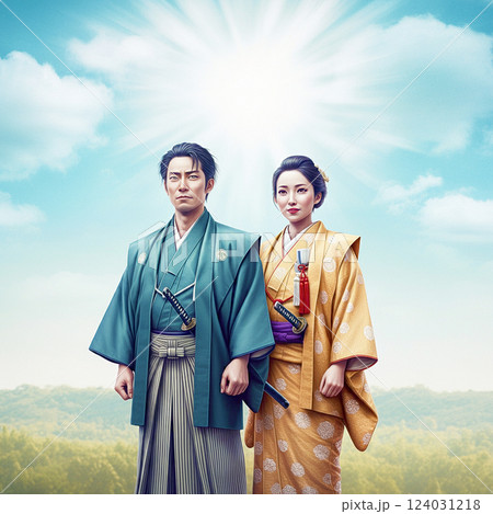 Samurai Coupleのイラスト素材 [124031218] - PIXTA