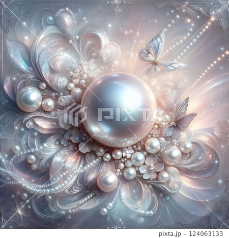 Beautiful and mesmerizing pearl fantasy artwork...のイラスト素材 [124063133 ...