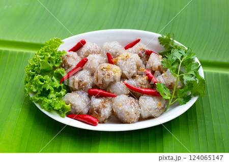 Tapioca balls with pork fillingの写真素材 [124065147] - PIXTA