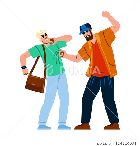 confrontation street fight vectorのイラスト素材 [124110931] - PIXTA